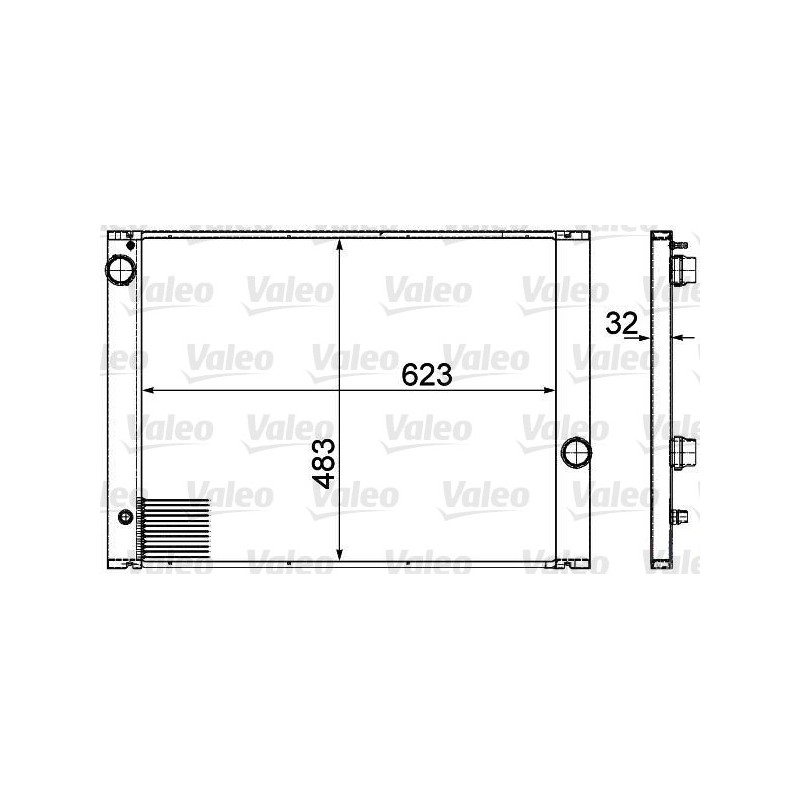 Radiateur VALEO 735477 | MonPetitMécano