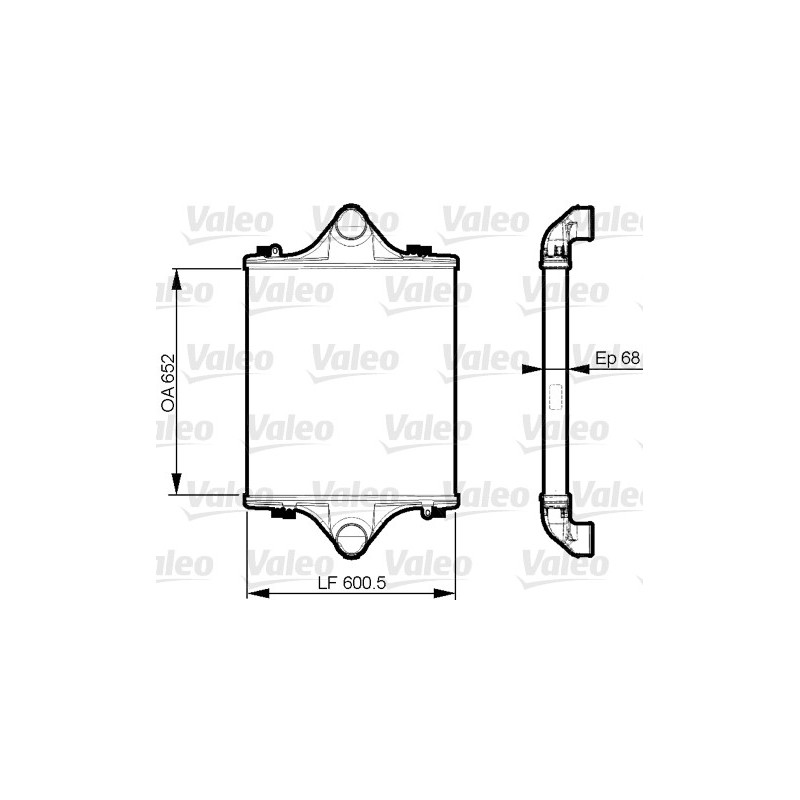 Intercooler (échangeur d'air) VALEO 818881 | MonPetitMécano