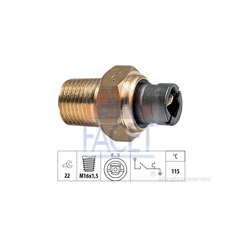 Contact thermique (voyant avertisseur de l'agent réfrigérant) FACET 7. ...